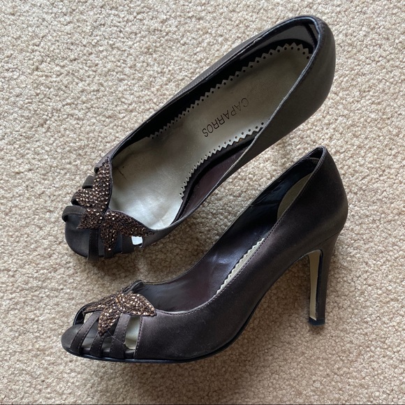 Caparros | Shoes | Caparros Satin Peeptoe Heels | Poshmark